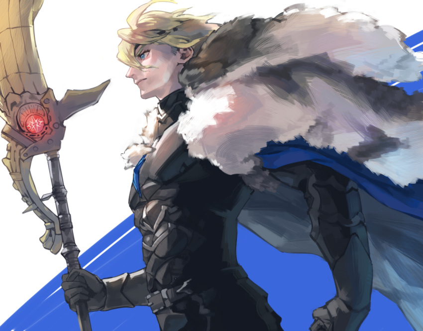 Safebooru - 1boy areadbhar (fire emblem) armor belt belt buckle black armor black belt black fur ...