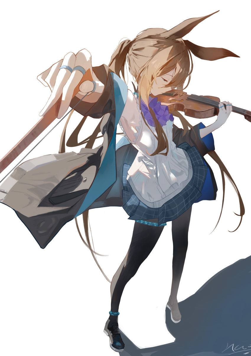 Safebooru - 1girl absurdres amiya (arknights) animal ear fluff animal ears arknights ascot black ...