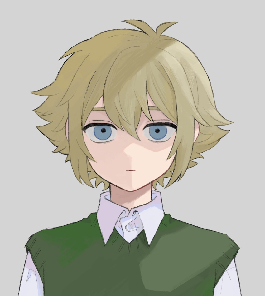 Safebooru - 1boy antenna hair basil (faraway) (omori) basil (omori) blonde hair blue eyes closed ...