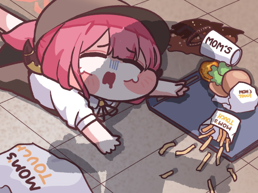 Safebooru - 1girl accident alternate costume apu spills his tendies ...