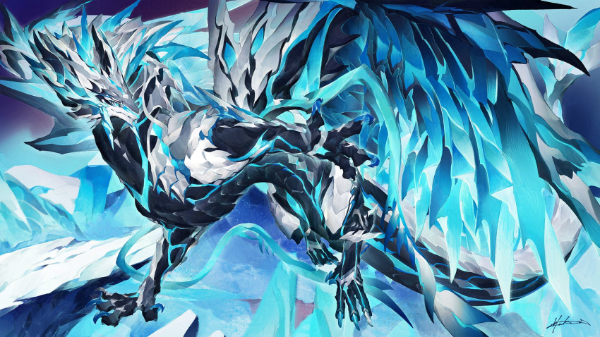 Safebooru - claws commission crystal dragon dragon horns haku ...