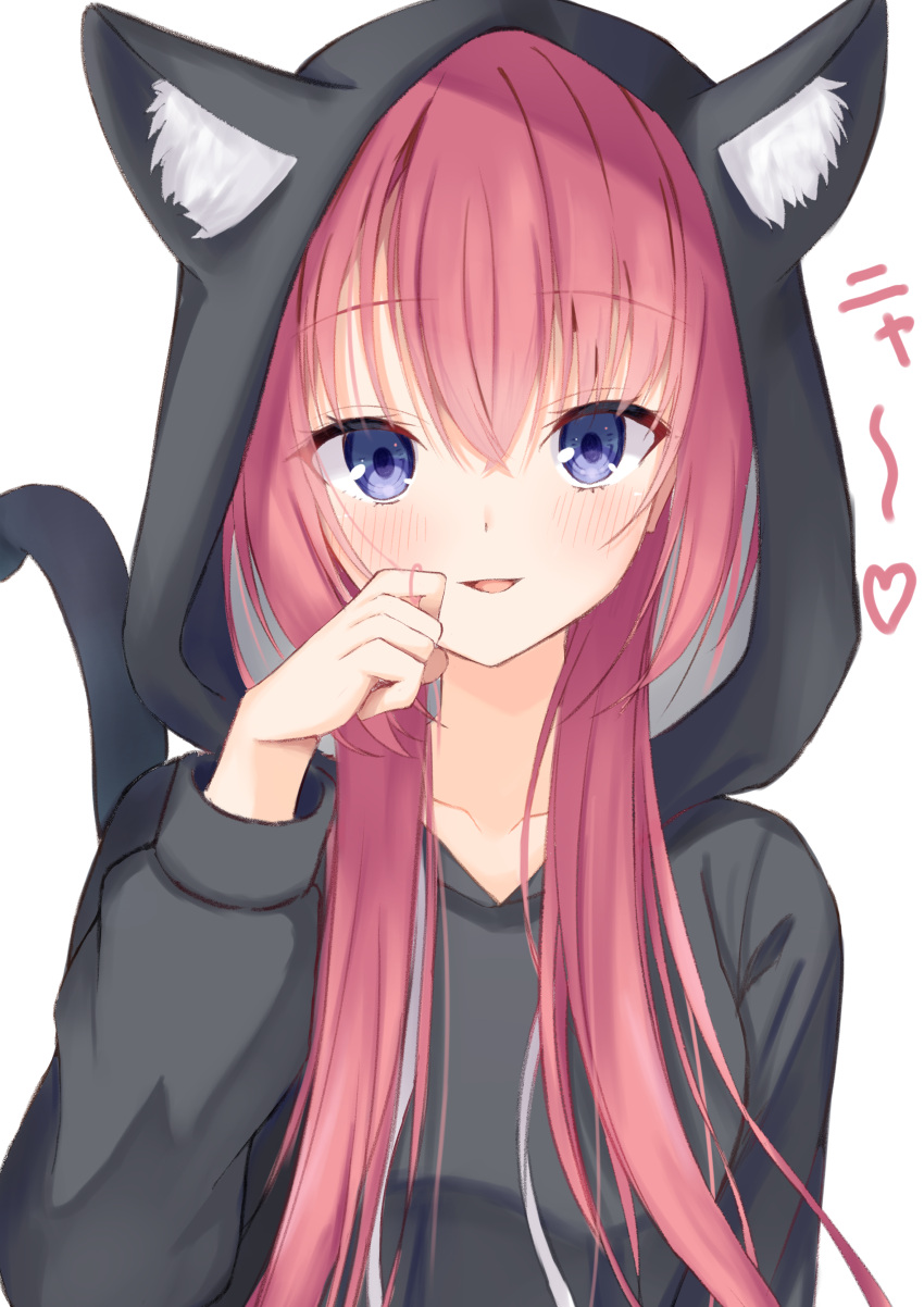 Safebooru - 1girl :d absurdres alternate costume animal ear fluff animal ear hood animal ears ...
