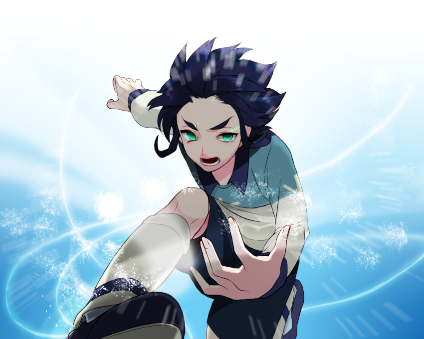 Safebooru - bad id blue hair green eyes hakuren inazuma eleven inazuma ...