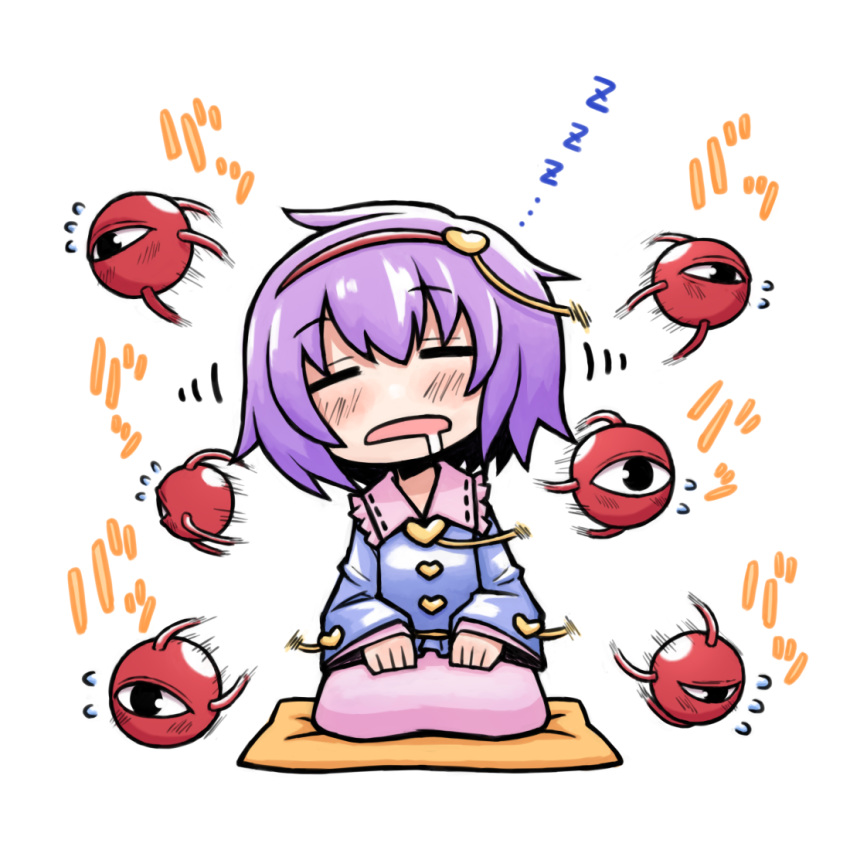 Safebooru - blush chibi closed eyes drooling eyeball eyes closed ...