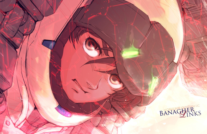Safebooru - banagher links brown eyes brown hair clenched teeth gundam gundam unicorn helmet ...