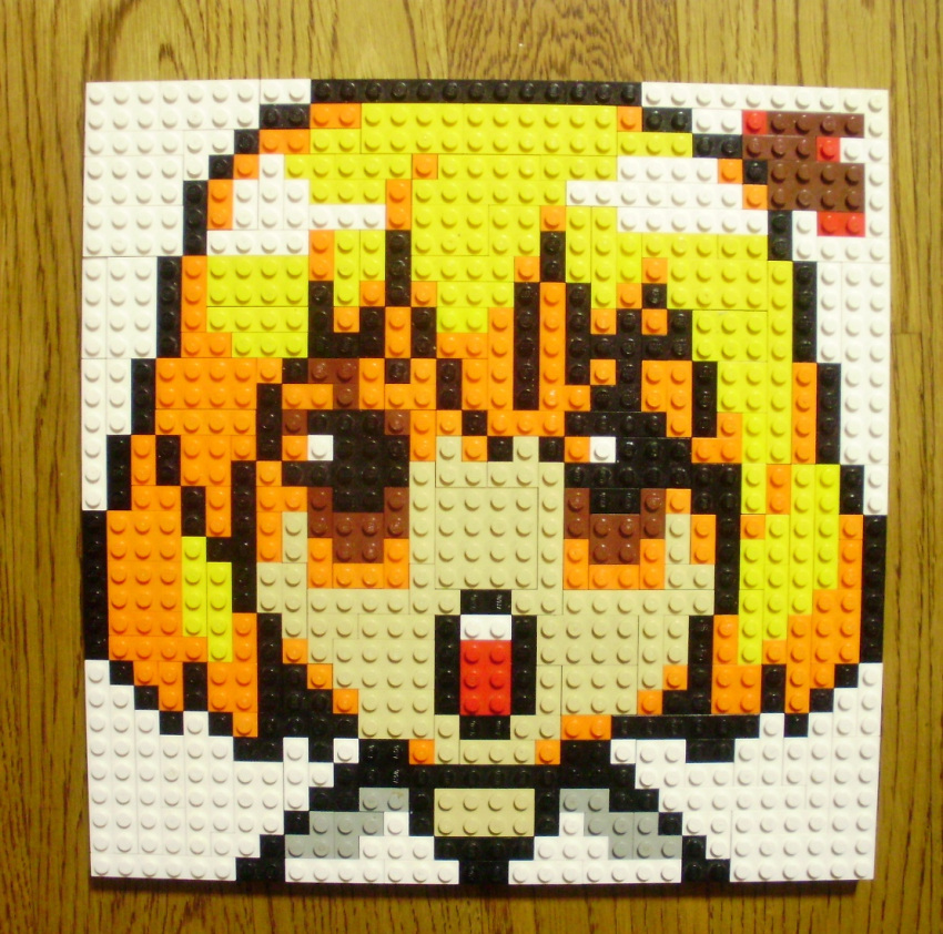 Safebooru - 1girl :o lego photo pixel art portrait rumia solo touhou ...