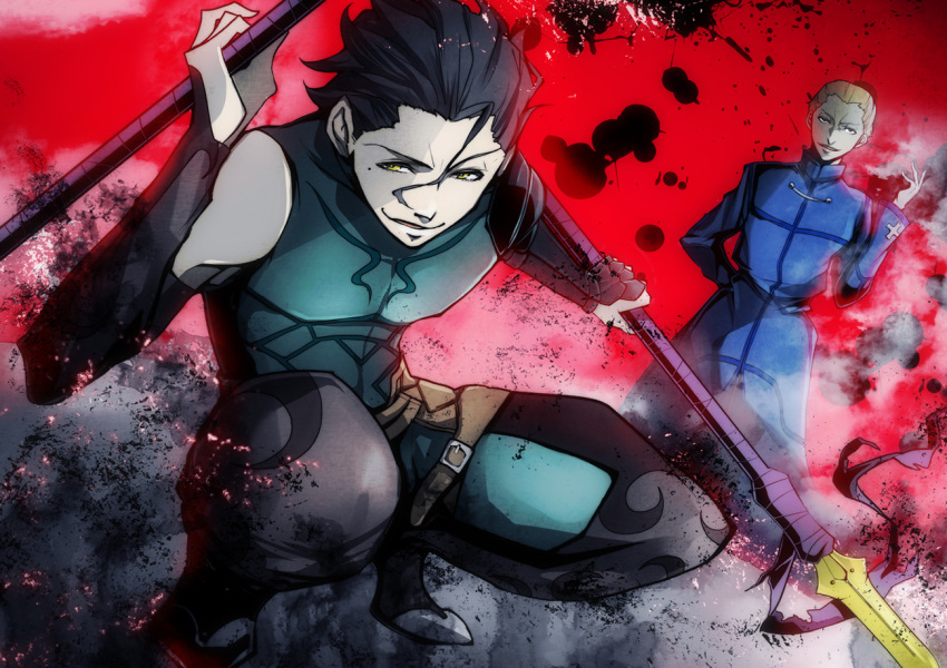 Safebooru - ahoge arikoshi (good-speed) black hair blonde hair blue ...