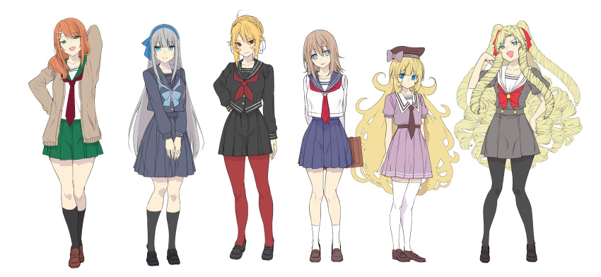 Safebooru - 6+girls :d absurdres ahoge alternate costume angelica rafa ...