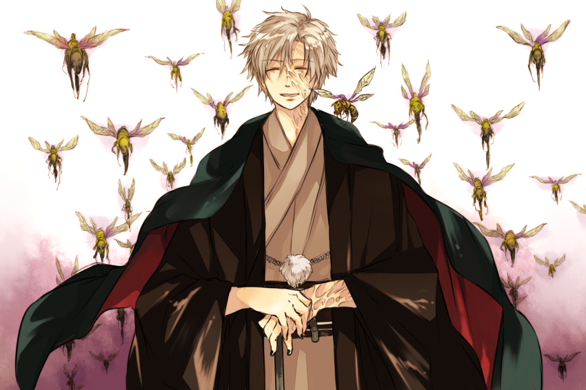 Safebooru - ^ ^ cane closed eyes crest worm eyes closed fate/stay night ...