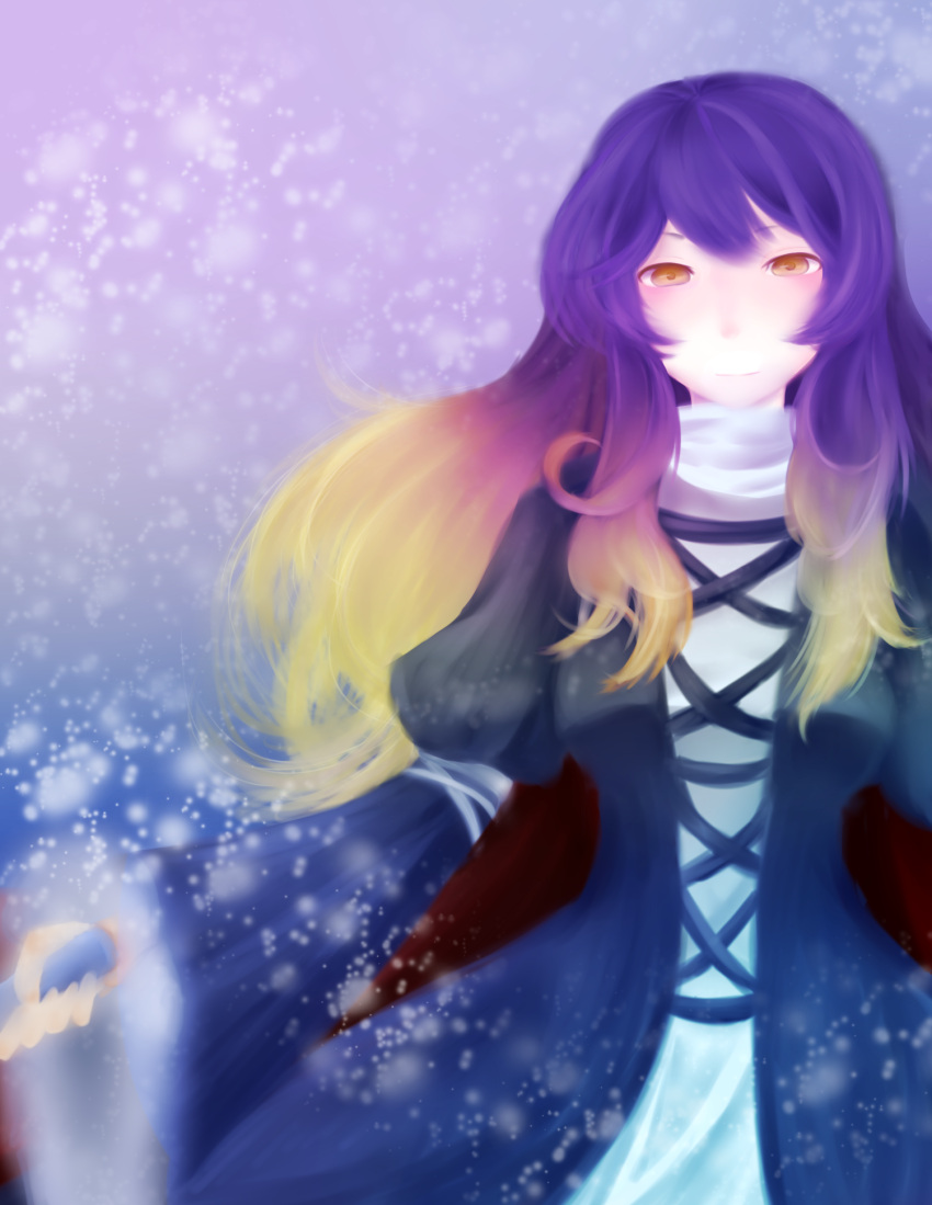 Safebooru - dress gradient hair highres hijiri byakuren long hair ...