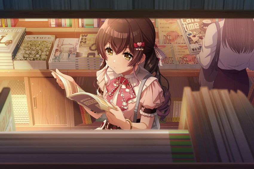 Safebooru - brown eyes brown hair d4dj dress long hair ohnaruto muni | 5176525