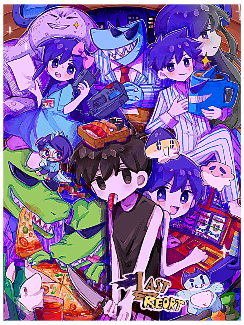 Safebooru - 3girls 6+boys aubrey (headspace) (omori) aubrey (omori ...