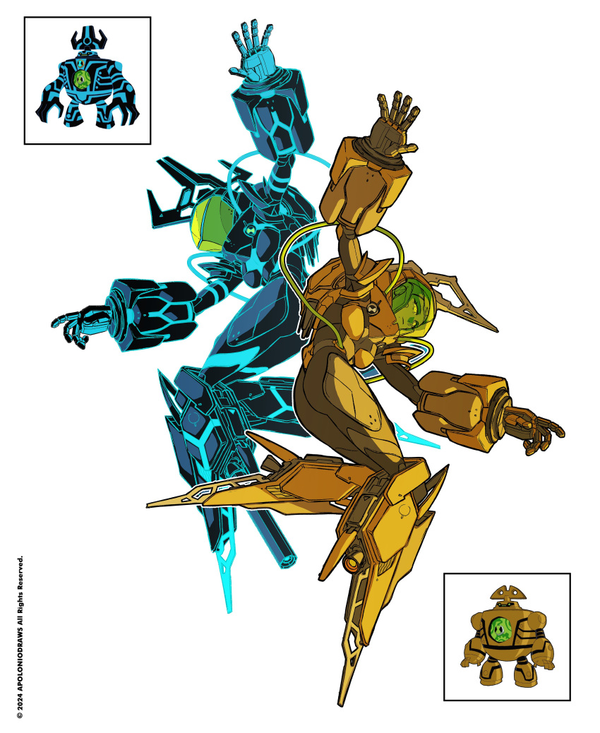 Safebooru - 2girls absurdres android apoloniodraws armor ben 10 ben 10 ...