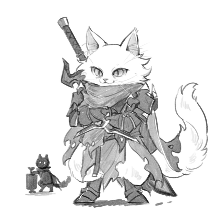 Safebooru - 1other animal ears armor athos (monster hunter) body fur ...