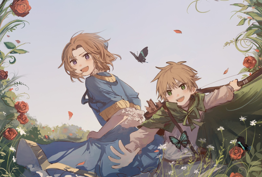Safebooru - 2boys aged down axis powers hetalia blonde hair blue tunic ...