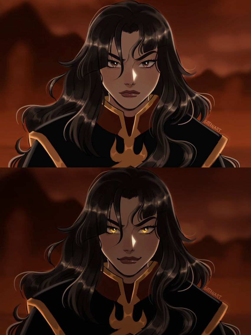 Safebooru - 1girl artist name avatar: the last airbender avatar legends azula brown eyes brown ...