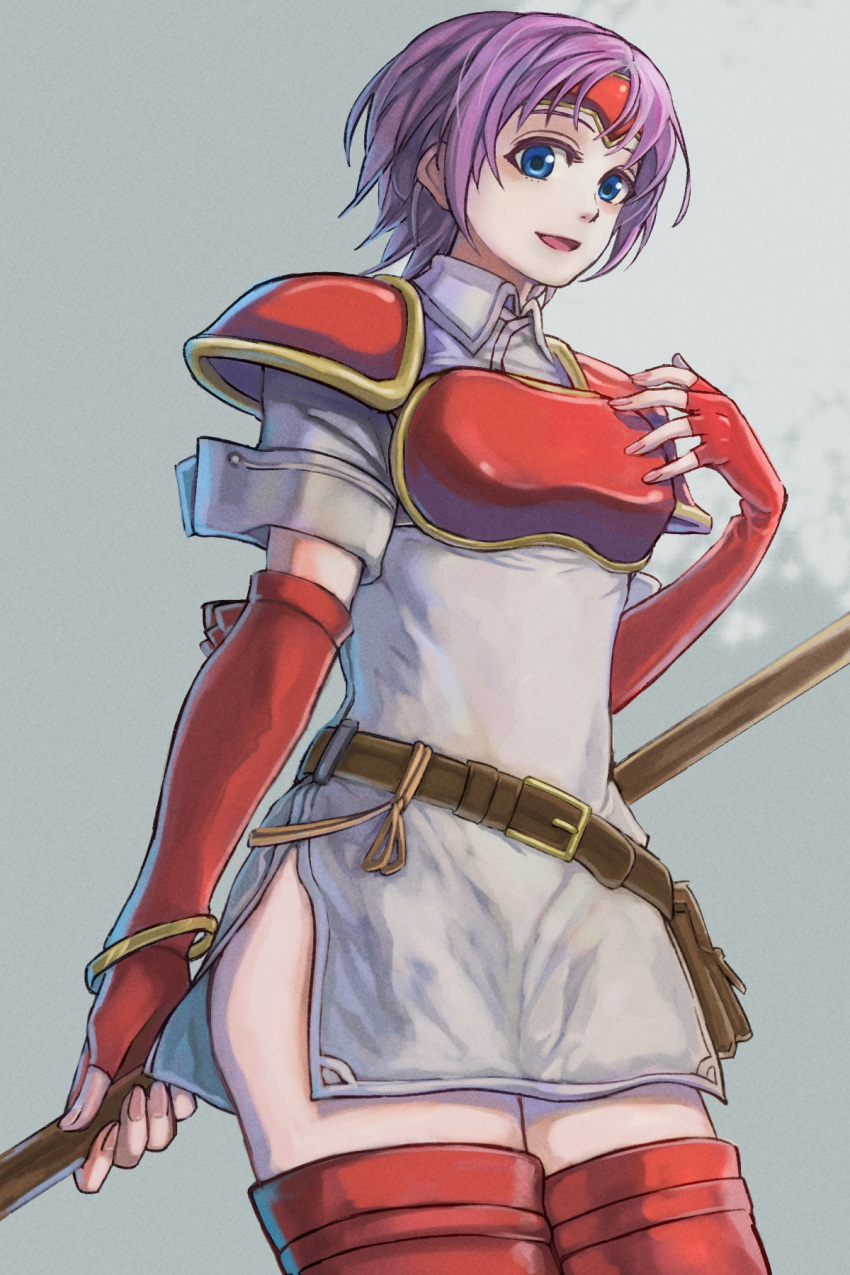 Safebooru - 1girl armor blue eyes breastplate elbow gloves fingerless gloves fire emblem fire ...