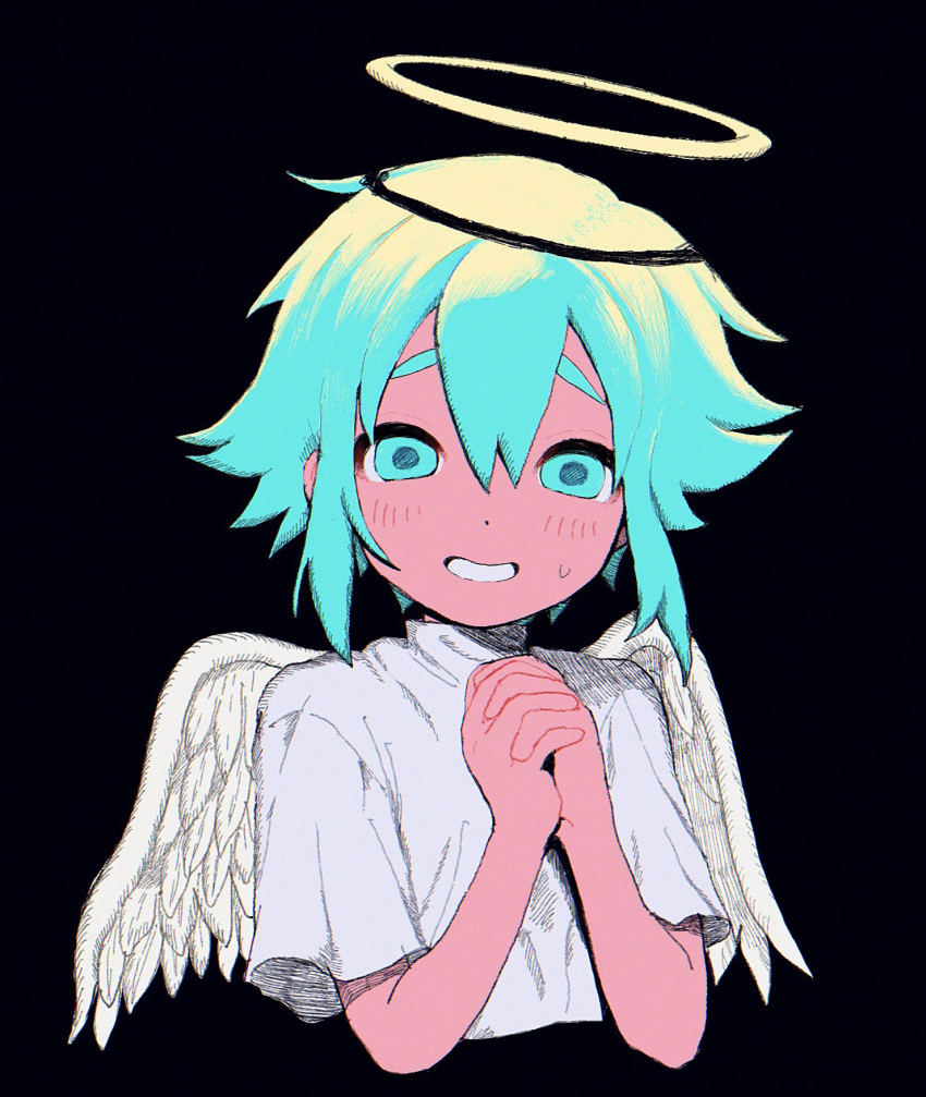 Safebooru - 1boy alternate costume angel angel wings basil (headspace ...