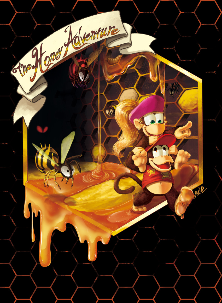 Safebooru - absurdres bee blonde hair brown eyes bug carrying diddy ...