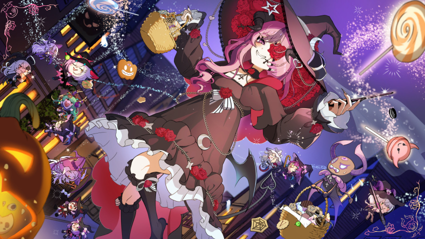 Safebooru - 1boy 5girls animal ears apricot the lich arthropod girl ...