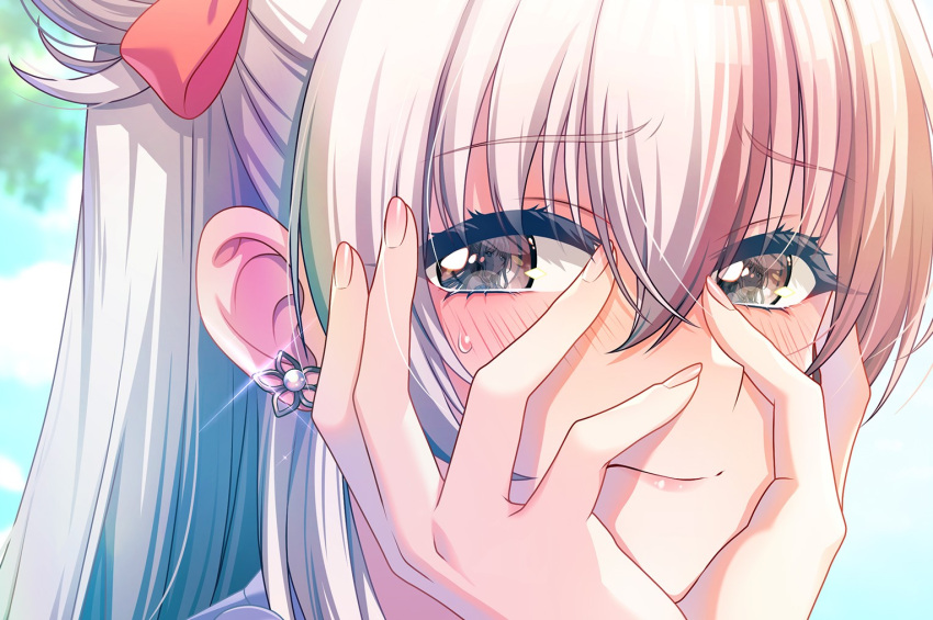 Safebooru - brown eyes d4dj dress grey hair long hair shinomiya kokoa | 5253193