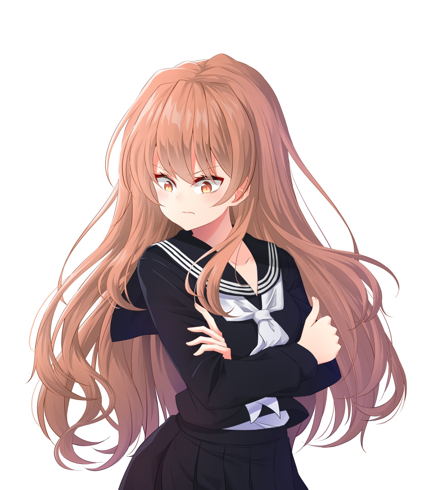 Safebooru - 1girl 30 volt absurdres aisaka taiga alternate costume black footwear black serafuku ...