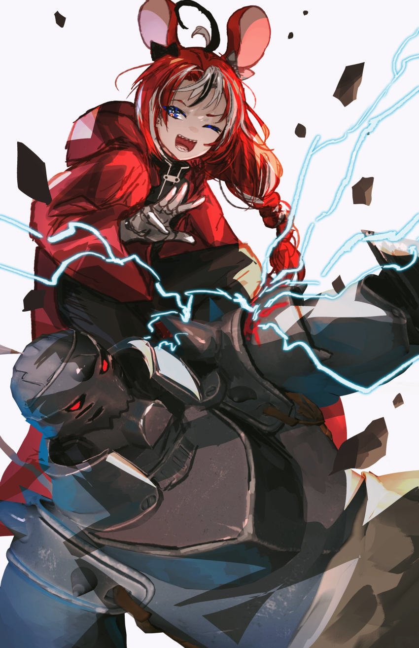 Safebooru - 1girl absurdres advarcher ahoge alphonse elric animal ears blue eyes braid ...