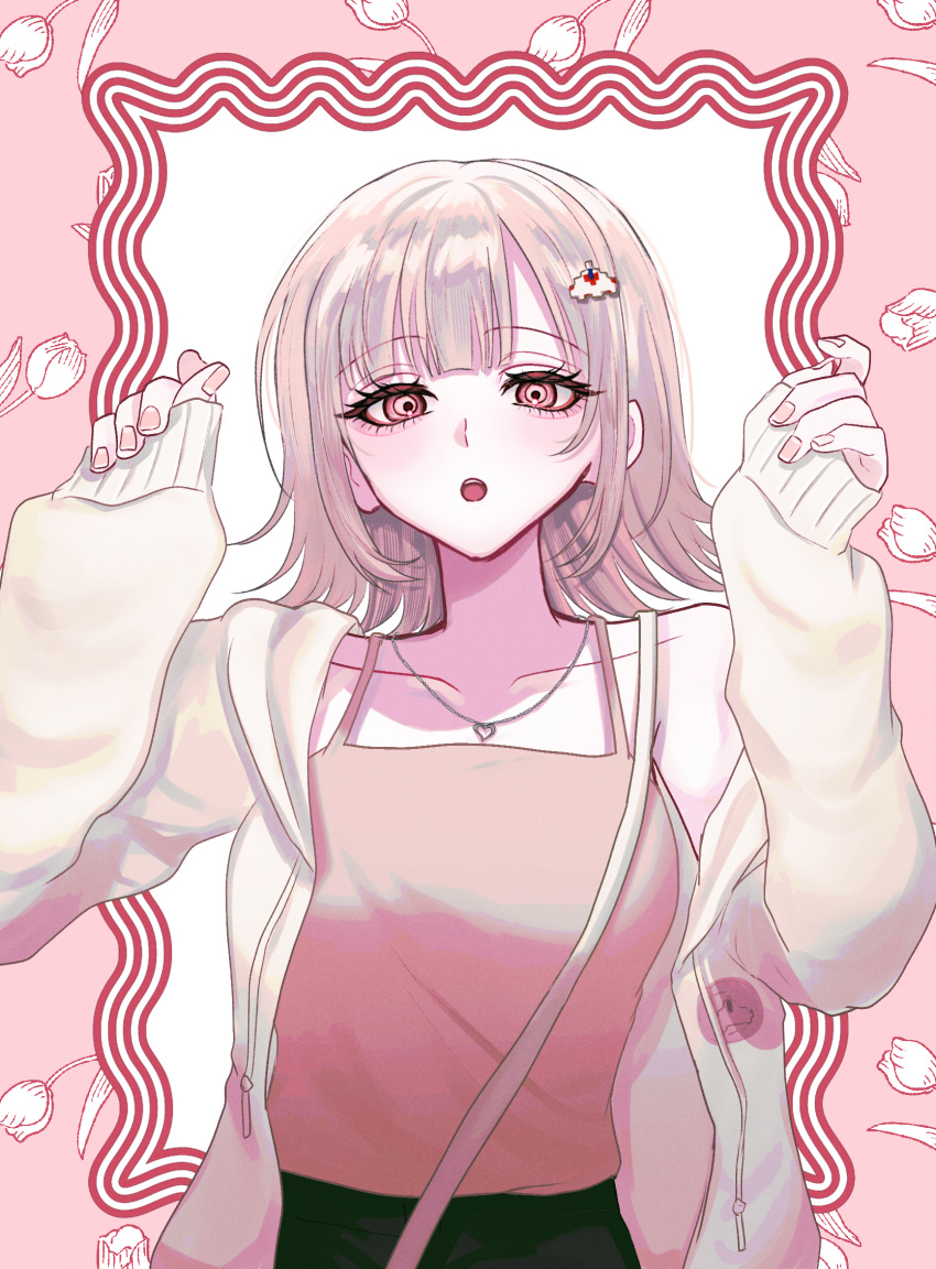 Safebooru - 1girl :o breasts brown hair collarbone danganronpa (series) danganronpa 2: goodbye ...