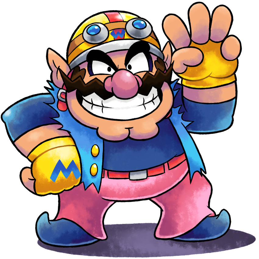 Safebooru - big nose facial hair fingerless gloves gloves highres mario ...