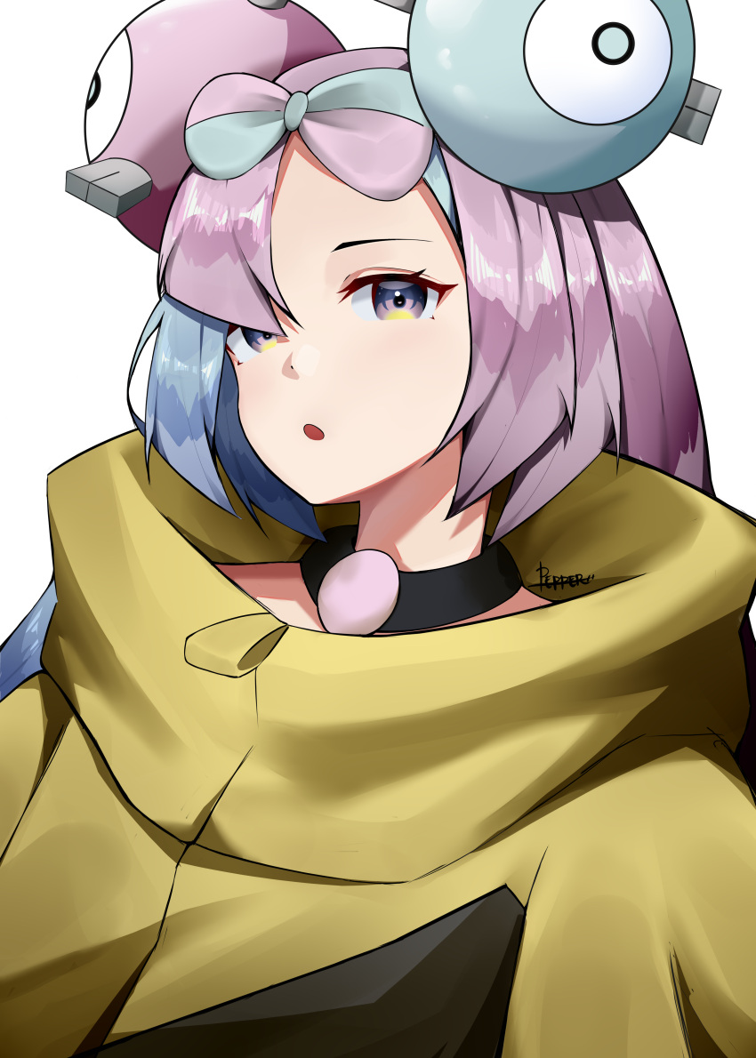 Safebooru - 1girl absurdres blue hair blush bow-shaped hair character ...