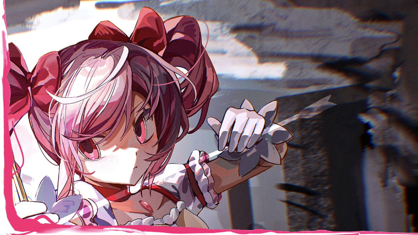 Safebooru - 1girl arrow (projectile) bow (weapon) close-up dress ...