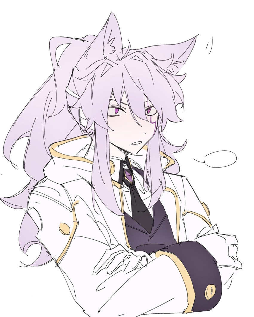 Safebooru - 1boy add (elsword) animal ears black necktie black wrist ...