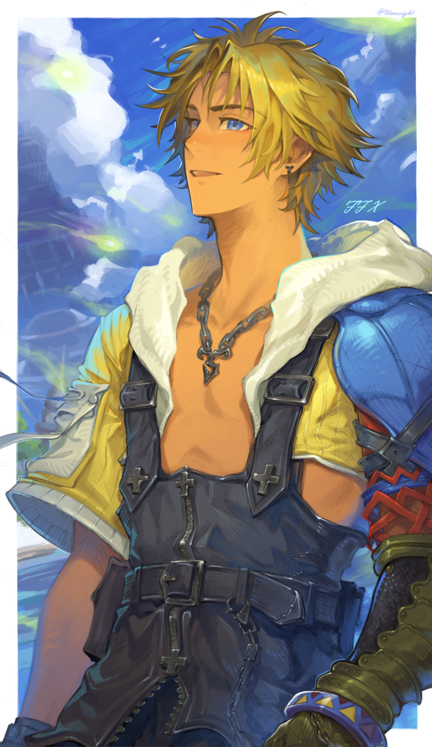 Safebooru - 1boy 9twoeight absurdres armor asymmetrical armor black ...