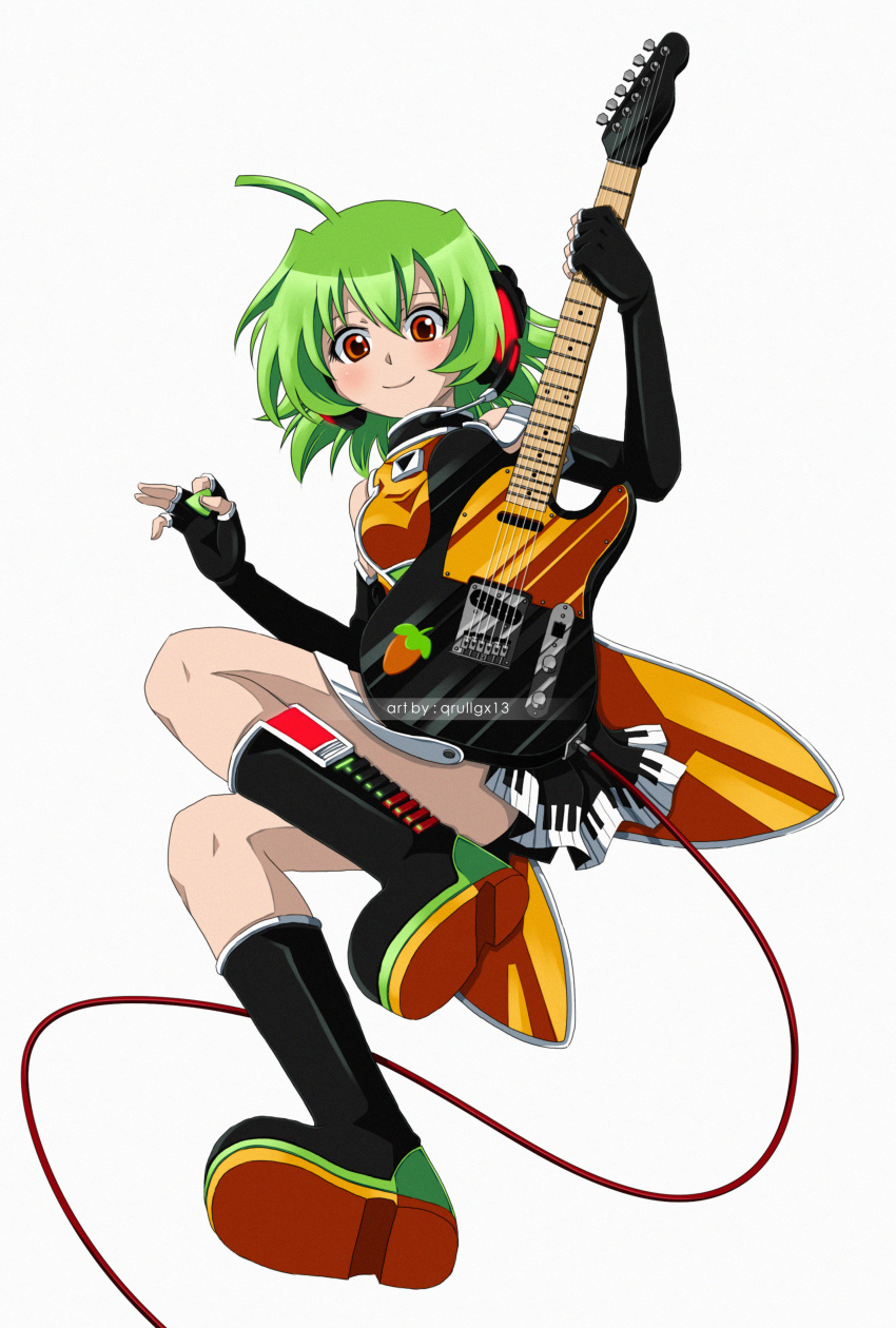 Safebooru - 1girl absurdres ahoge bare shoulders black dress black footwear black gloves boots ...