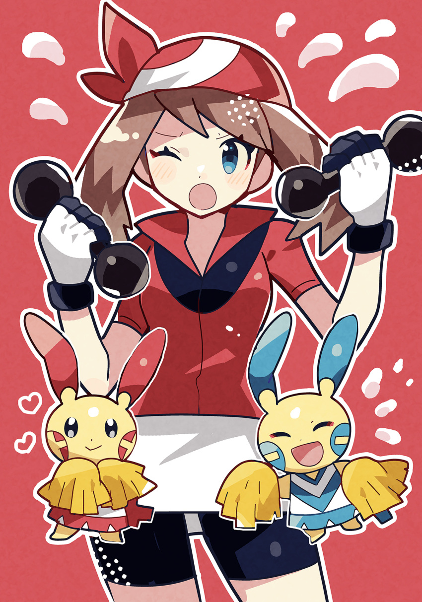 Safebooru - 1girl anidler91 bandana bike shorts under skirt black ...