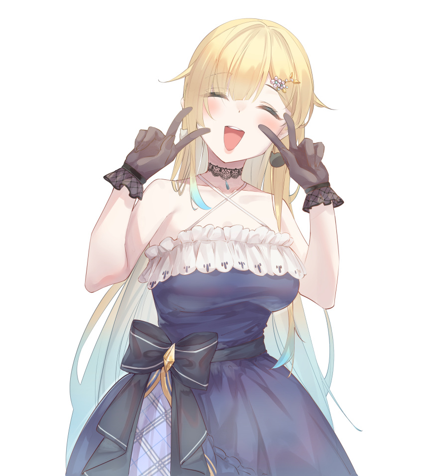 Safebooru - 1girl absurdres aizawa ema aizawa ema (1st costume) bare shoulders black gloves ...