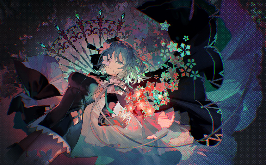 Safebooru - 1girl arcaea black background black cape black dress cape ...