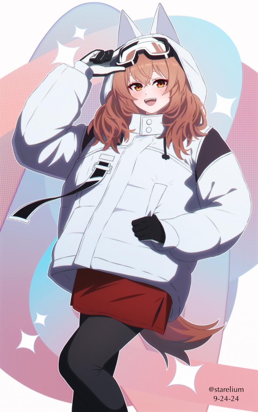 Safebooru - 1girl absurdres alternate costume angelina (arknights) animal ears arknights artist ...