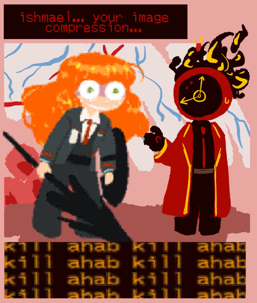 Safebooru - 1girl 1other black gloves black jacket black pants black ...