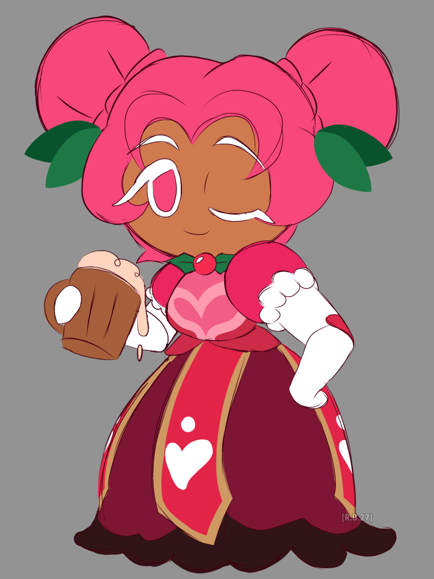 Safebooru - cookie cookie run cookie run: kingdom female hollyberry cookie humanoid one eye ...