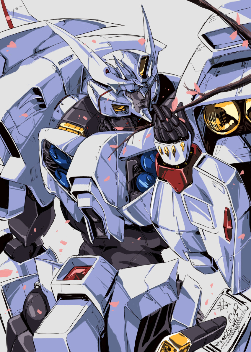 Safebooru - absurdres armor blue eyes cherry blossoms drift ...