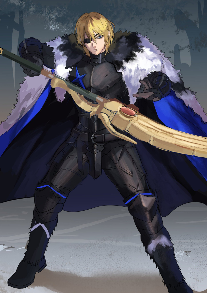 Safebooru - 1boy aizumi240326 areadbhar (fire emblem) arm up armor belt black armor black belt ...