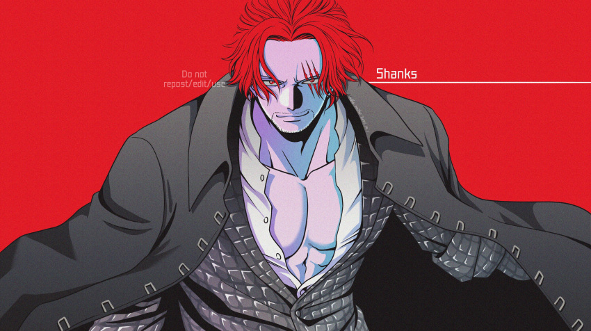 Safebooru - 1boy absurdres beard stubble black coat character name coat coat on shoulders ...