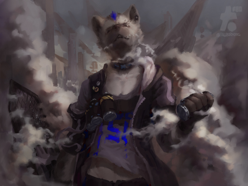 Safebooru - 1boy absurdres arknights black hair black jacket collarbone demozeroc diffraction ...