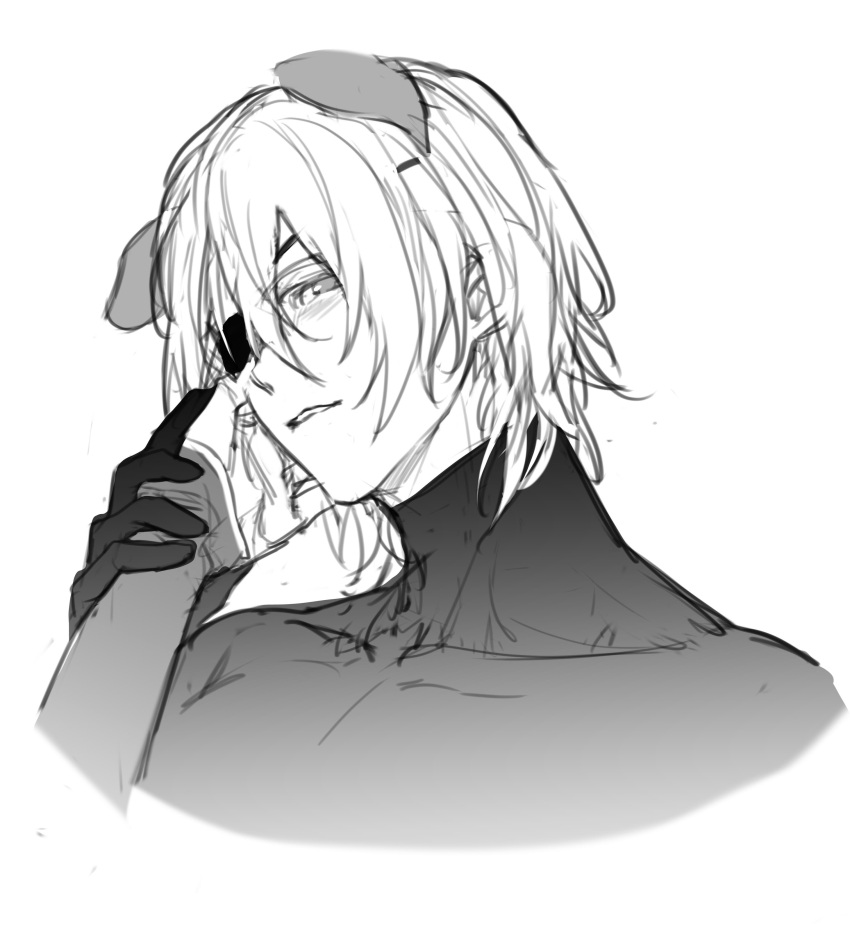 Safebooru - 2boys absurdres animal ears arm up blush byleth (fire ...