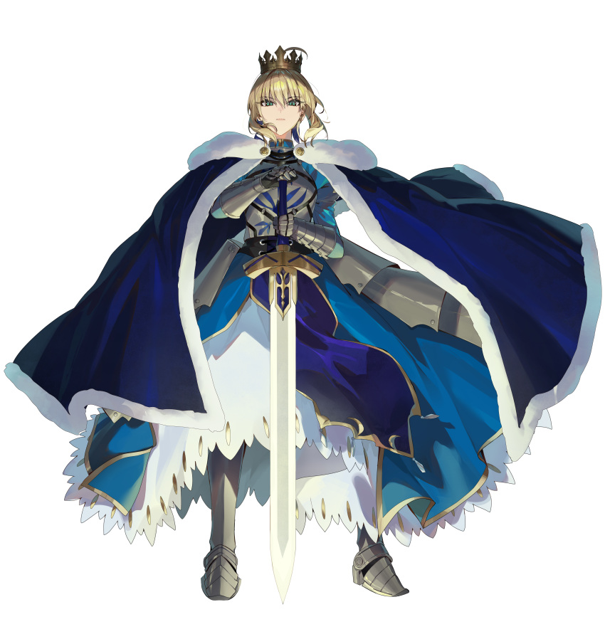 Safebooru - 1girl absurdres ahoge armor armored boots armored dress artoria pendragon (fate ...