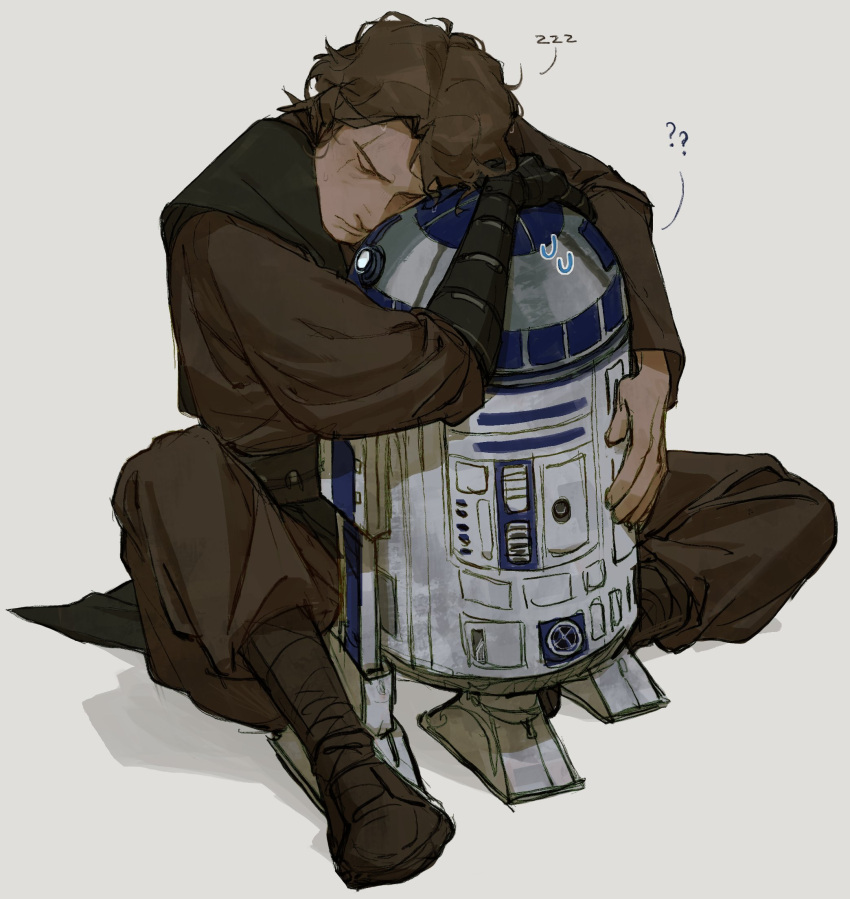 Safebooru - anakin skywalker boots brown footwear closed eyes gloves ...