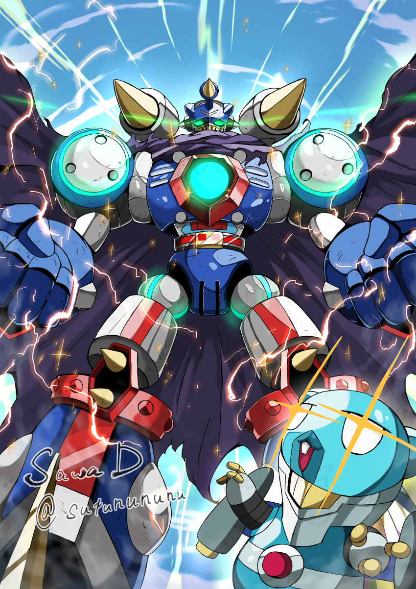 Safebooru - absurdres armor artist name black cape blue armor cape ...