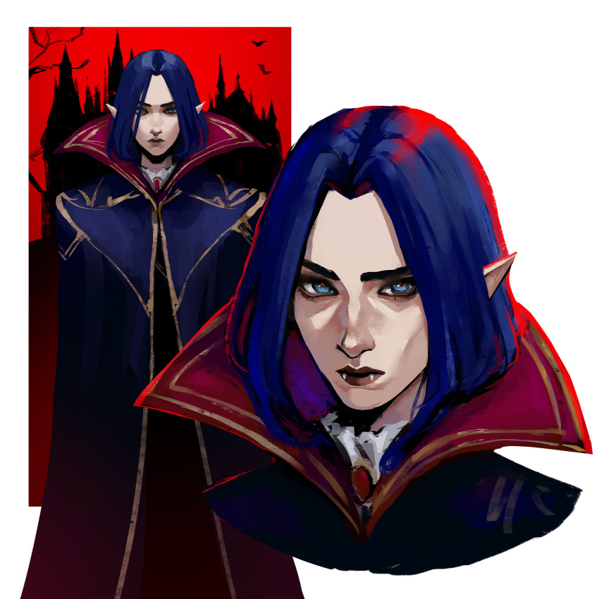 Safebooru - 1girl absurdres alternate costume black coat blue hair caitlyn (league of legends ...