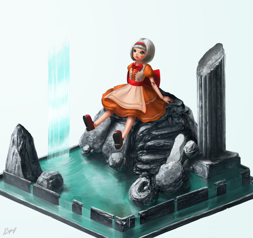 Safebooru - absurdres bow commentary request diorama doll doll joints ...